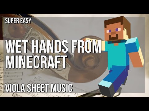 SUPER EASY Viola Sheet Music: How to play Wet Hands from Minecraft by ...