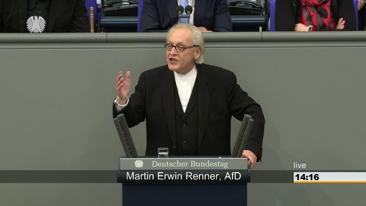 MARTIN RENNER (AfD) zur ERINNERUNGSKULTUR im Bundestag am 23.02.2018 ...