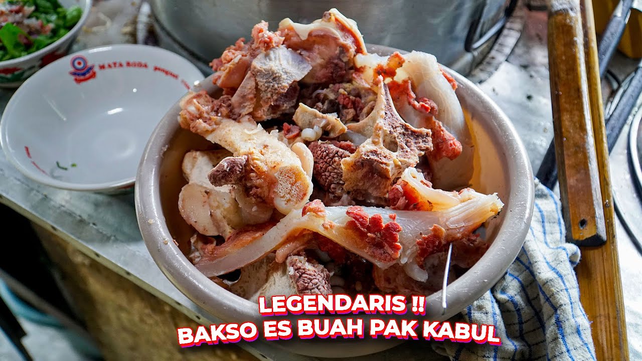 SATU BASKOM FULL ISI TETELAN!! BAKSO TETELAN PAK KABUL, KULINER ...