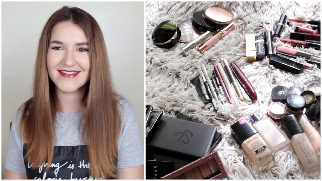 Makeup Declutter 2017! - YouTube