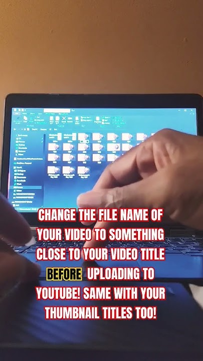 Fix your video file name and thumbnail names BEFORE uploading to YouTube! #shorts #trending # ...