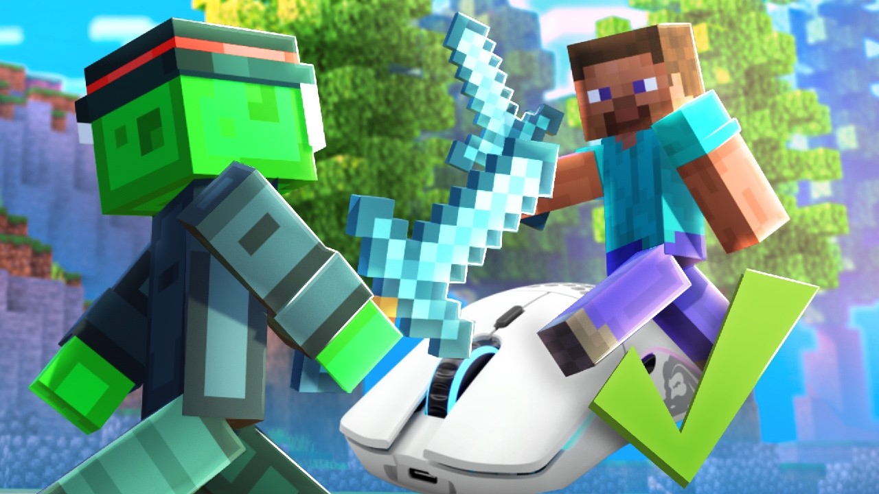 This is Minecraft Bedrock's BEST Clicking Method - YouTube