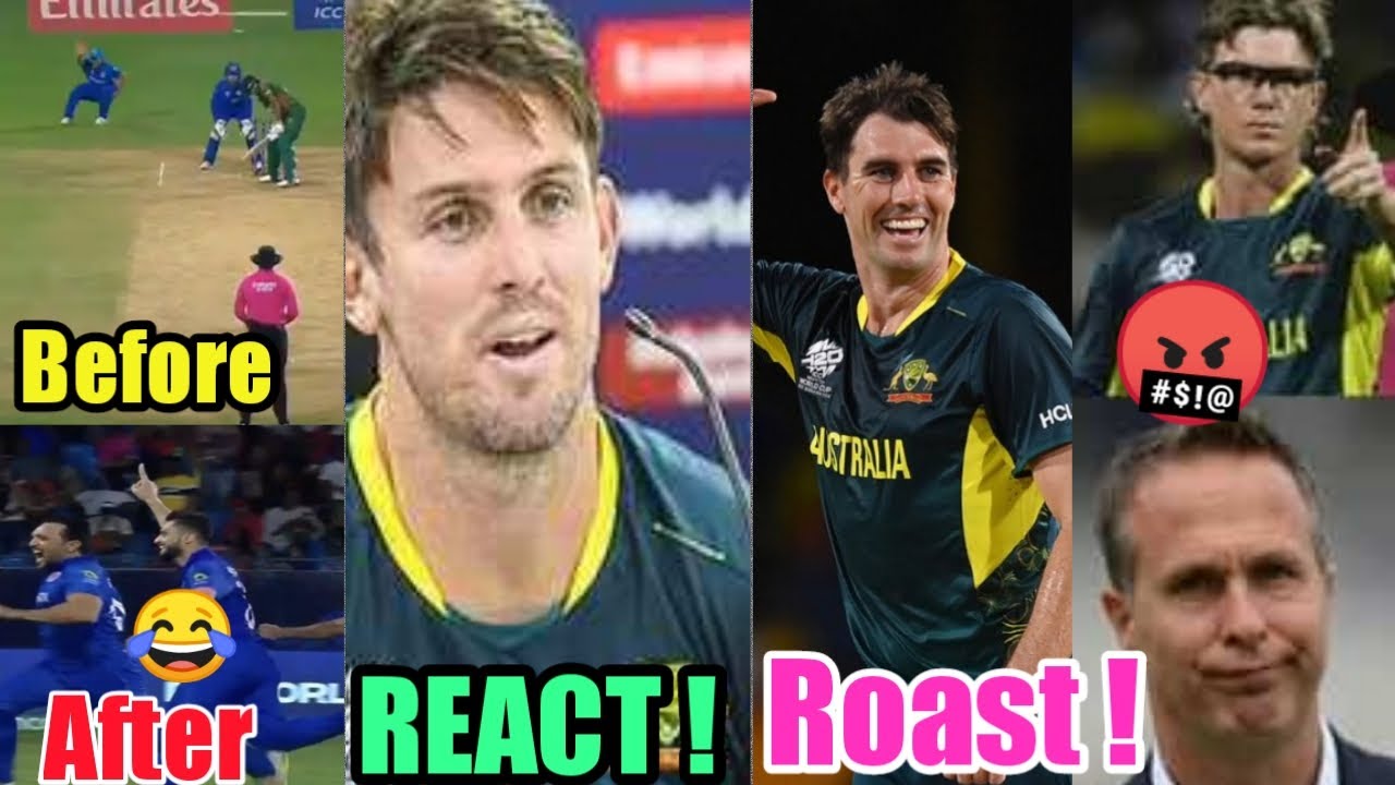 Australia Player ANGRY Reaction on Gulbadin Naib ACTING 🤣| AFG roast ...