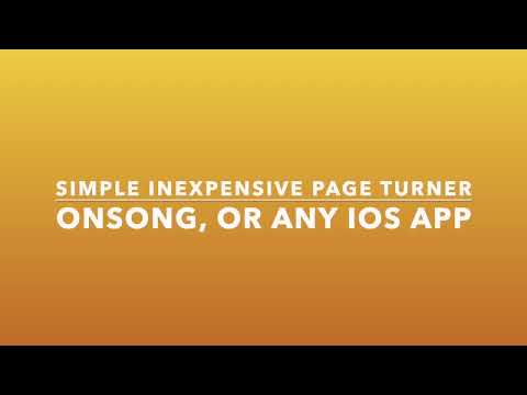 LEKATO Cheap Page Turner - OnSong on iPad (Or any IOS/Android App)