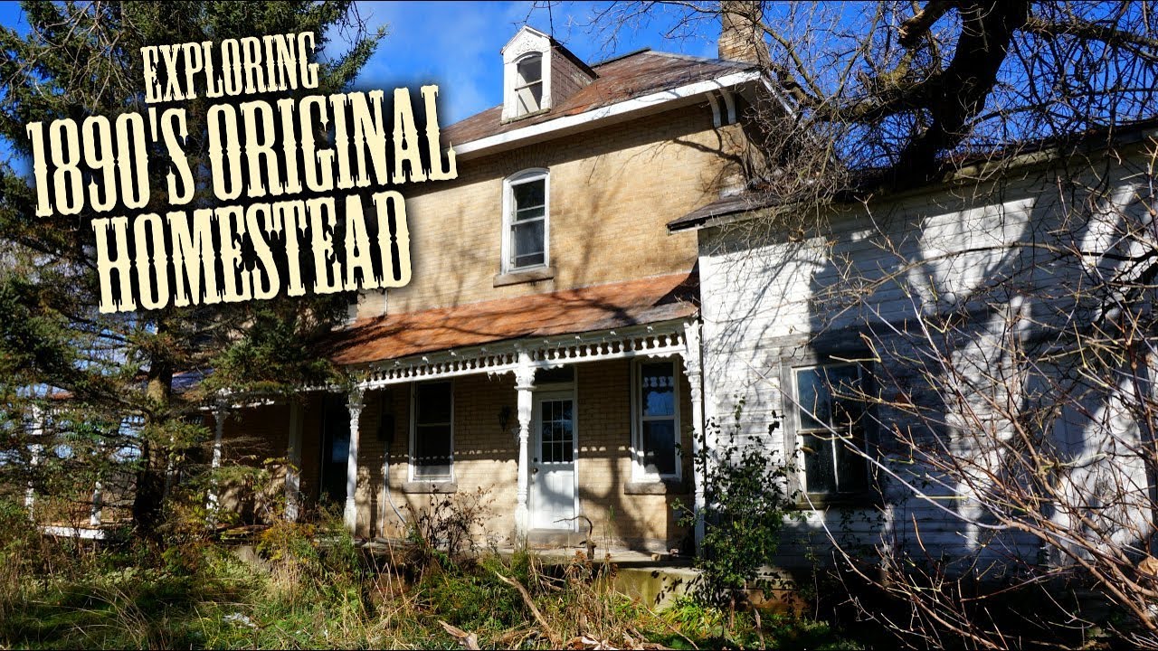 Exploring Abandoned 1890's Original Homestead! Wooden Trimmed Palace ...