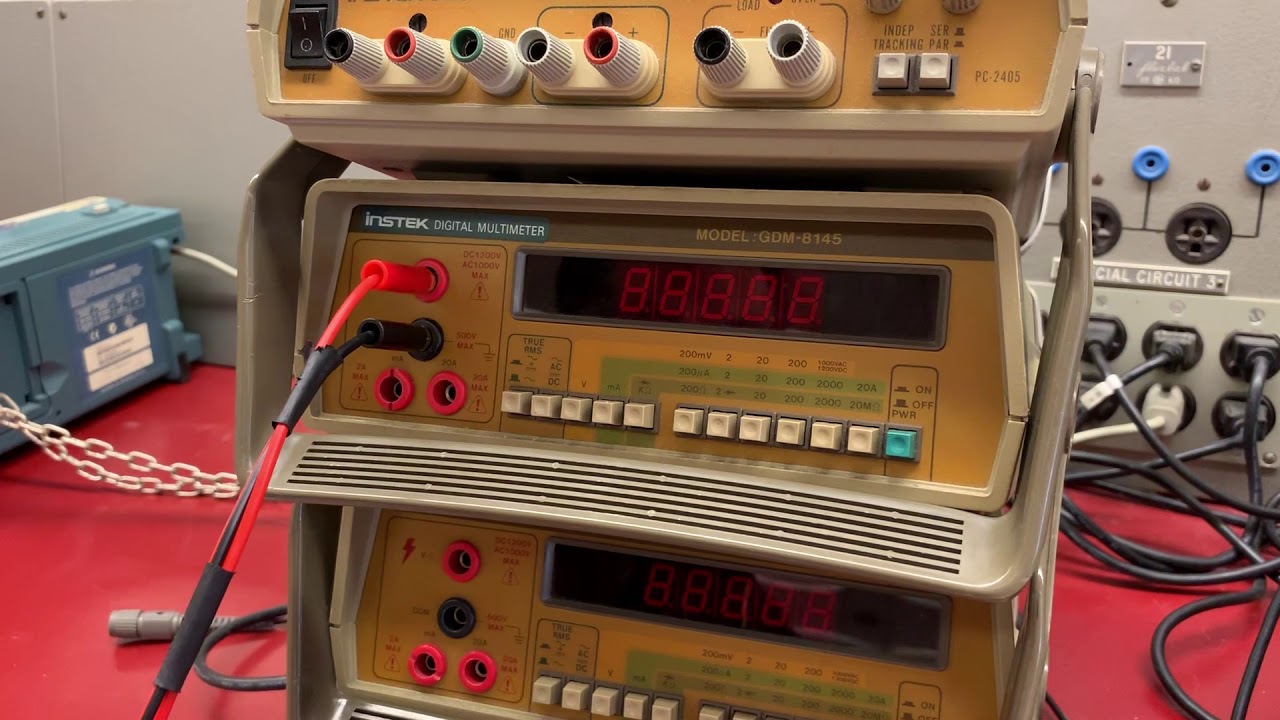 How to use a digital Multimeter GDM-8145 (1) - YouTube