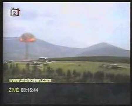 Nuclear explosion in hijacked czech tv breakfast show - YouTube