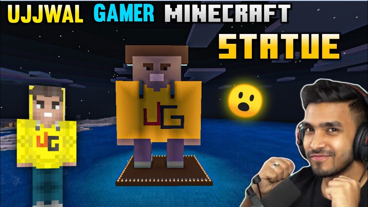 Herobrine Smp Ujjwal Gamer Minecraft Statue 🔥 | Herobrine Smp ...