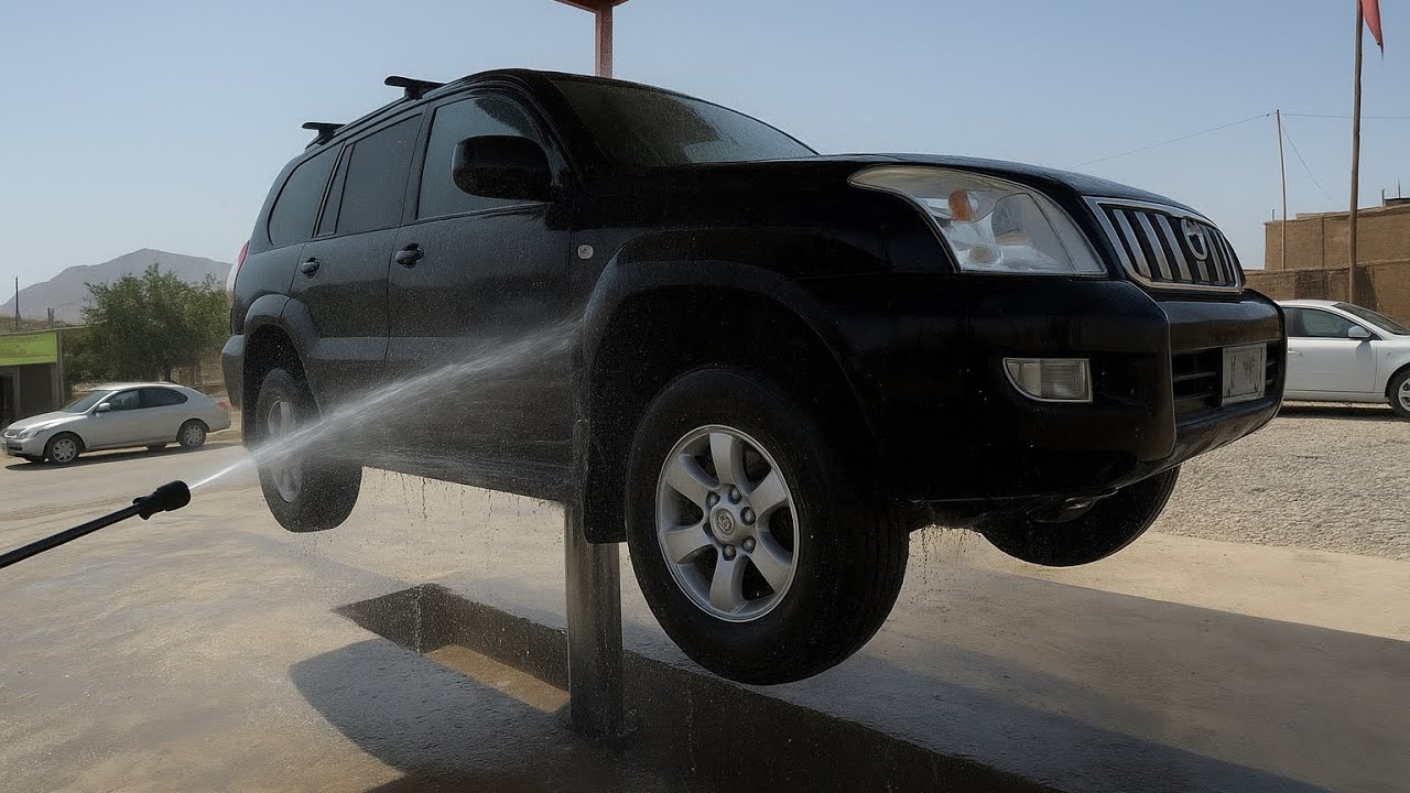 Washing the MUDDIEST Off Road Prado Land Cruiser 4x4 on the Car Wash ...
