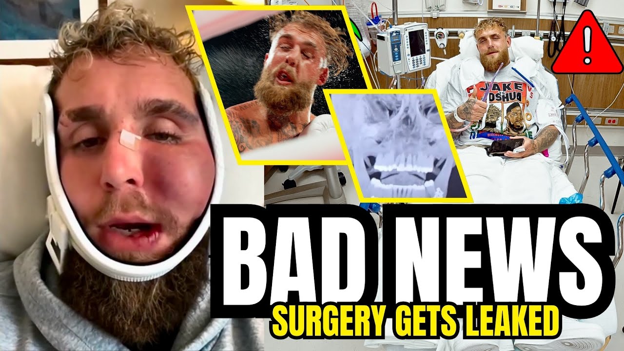 Jake Paul has EMERGENCY SURGERY, Broken Jaw requires Titanium Plates ...