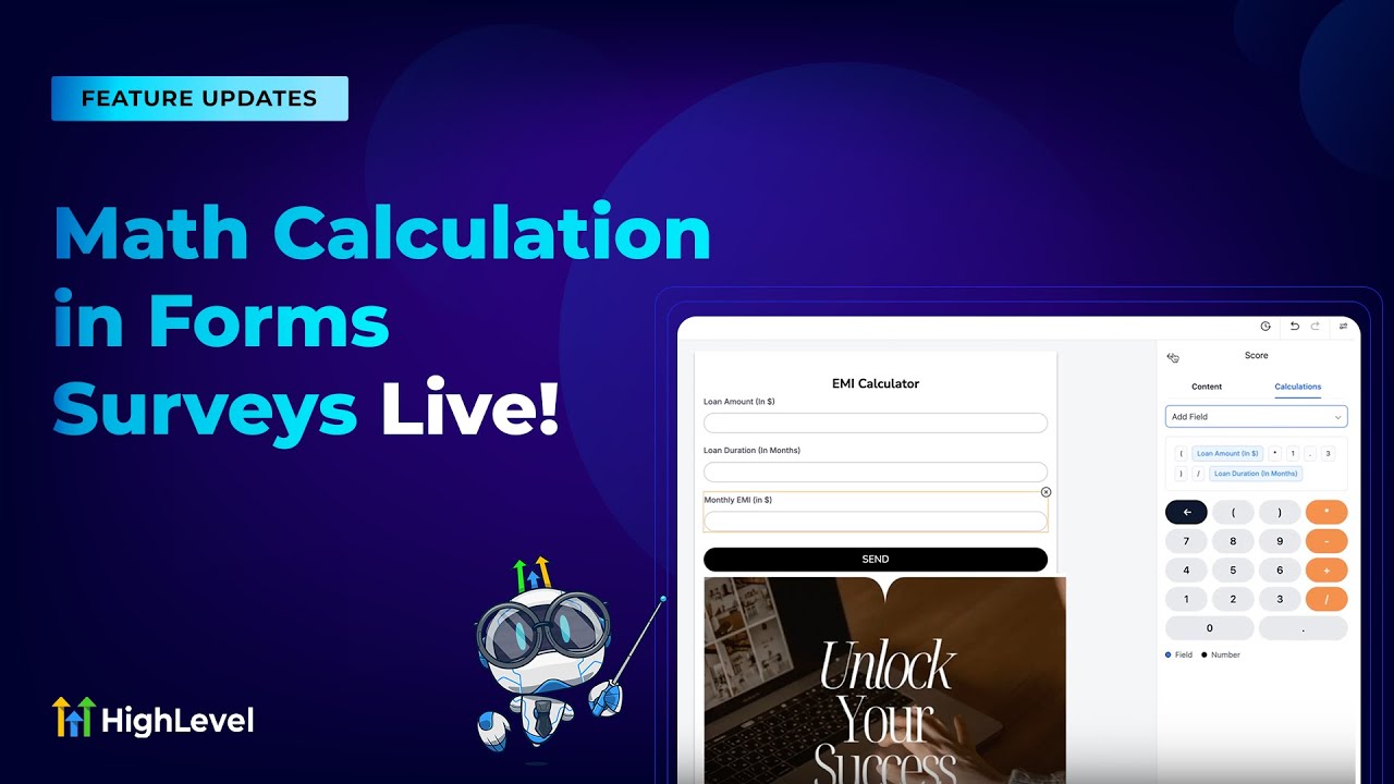 Math Calculation in Forms Surveys Live! - YouTube