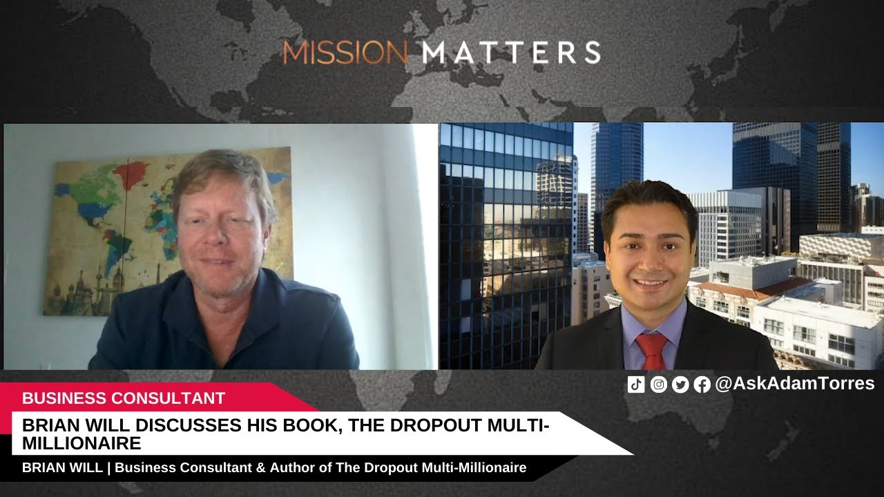 Brian Will Discusses His Book, The Dropout Multi-Millionaire - YouTube