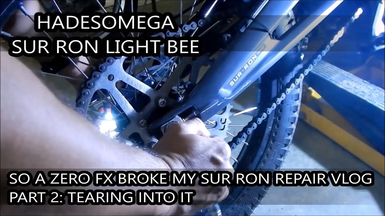 So a Zero FX Broke my Sur Ron Repair VLOG Part 2: Tearing into it - YouTube