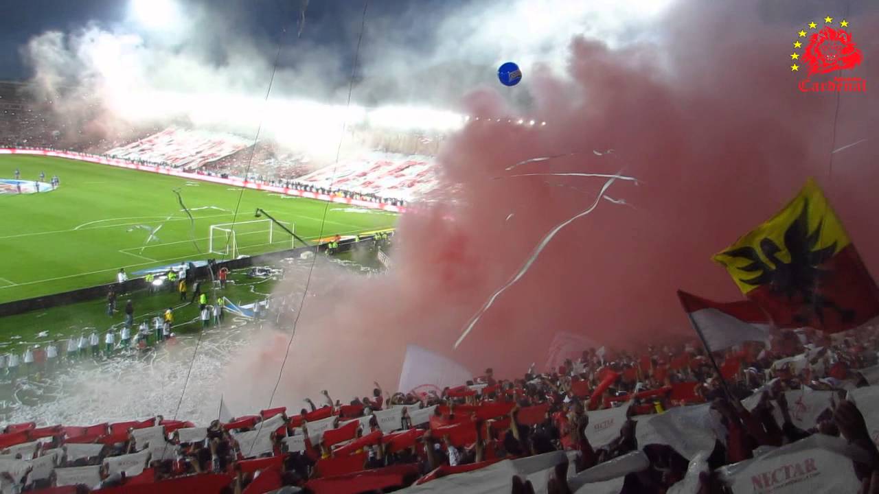 IND. SANTA FE CAMPEÓN LIGA 2014 | RECIBIMIENTO - SALIDA - HIMNOS - YouTube