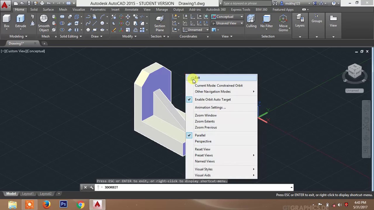 how to make a support base in autocad - YouTube