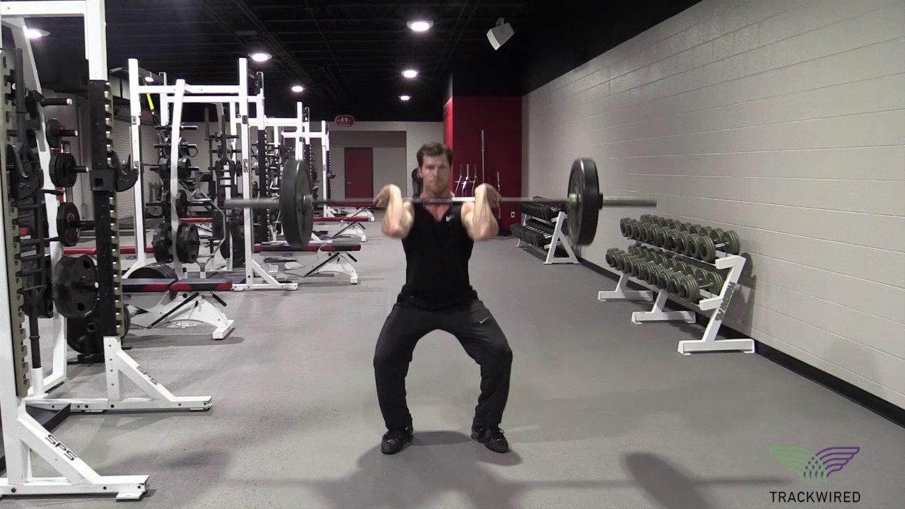 WEIGHT LIFTING - Power Clean Front Squat - YouTube