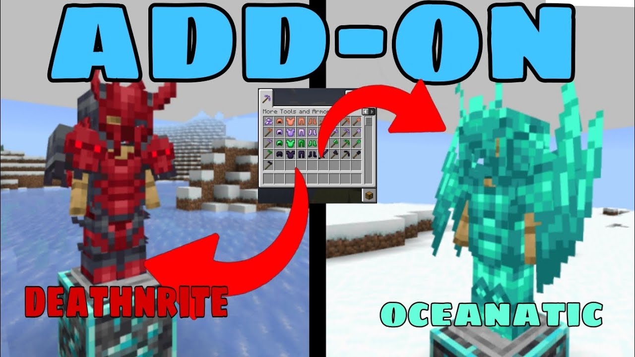 Explore the Best Armor and Tool Addons for Minecraft PE 1.21+ - YouTube