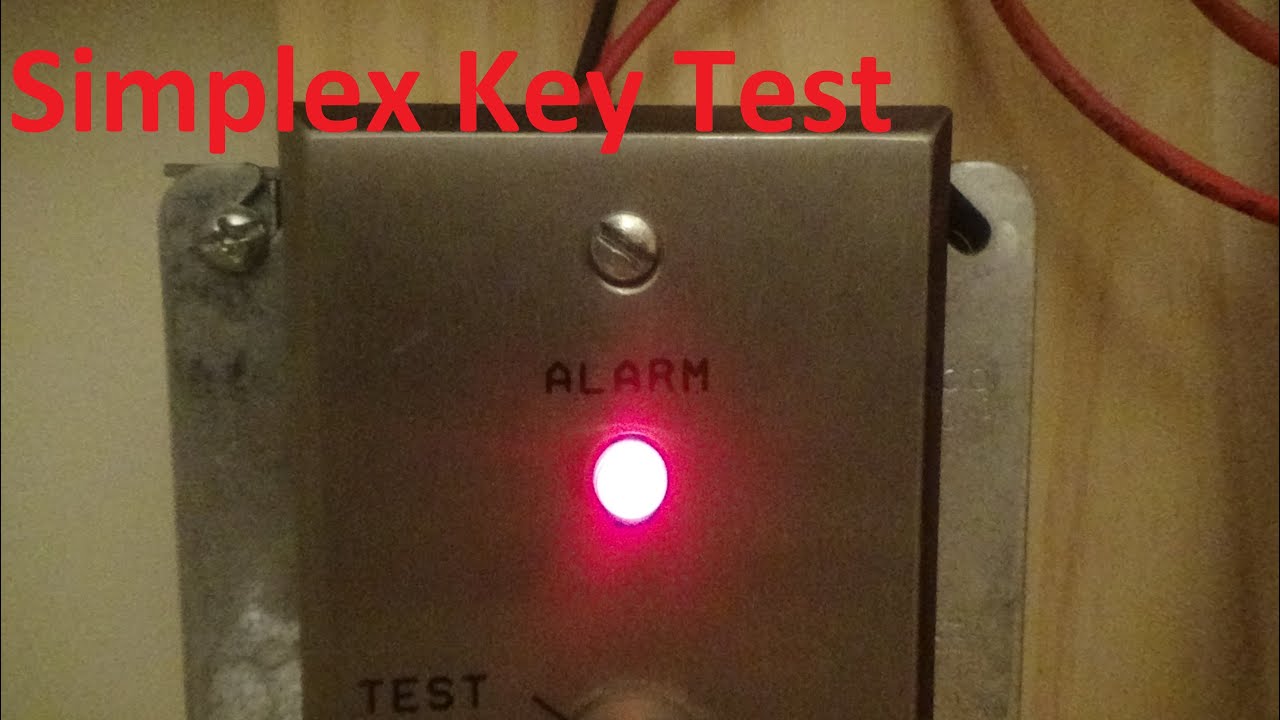 Simplex 9806 Key Test Demonstration - YouTube