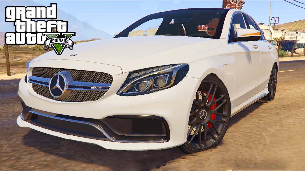 Mercedes Benz AMG C63 2016 - GTA 5 Mods - YouTube