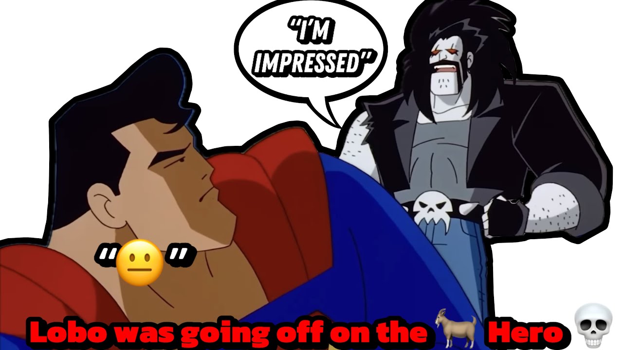 Lobo was going off on Superman in his ANIMATED DEBUT!! - YouTube