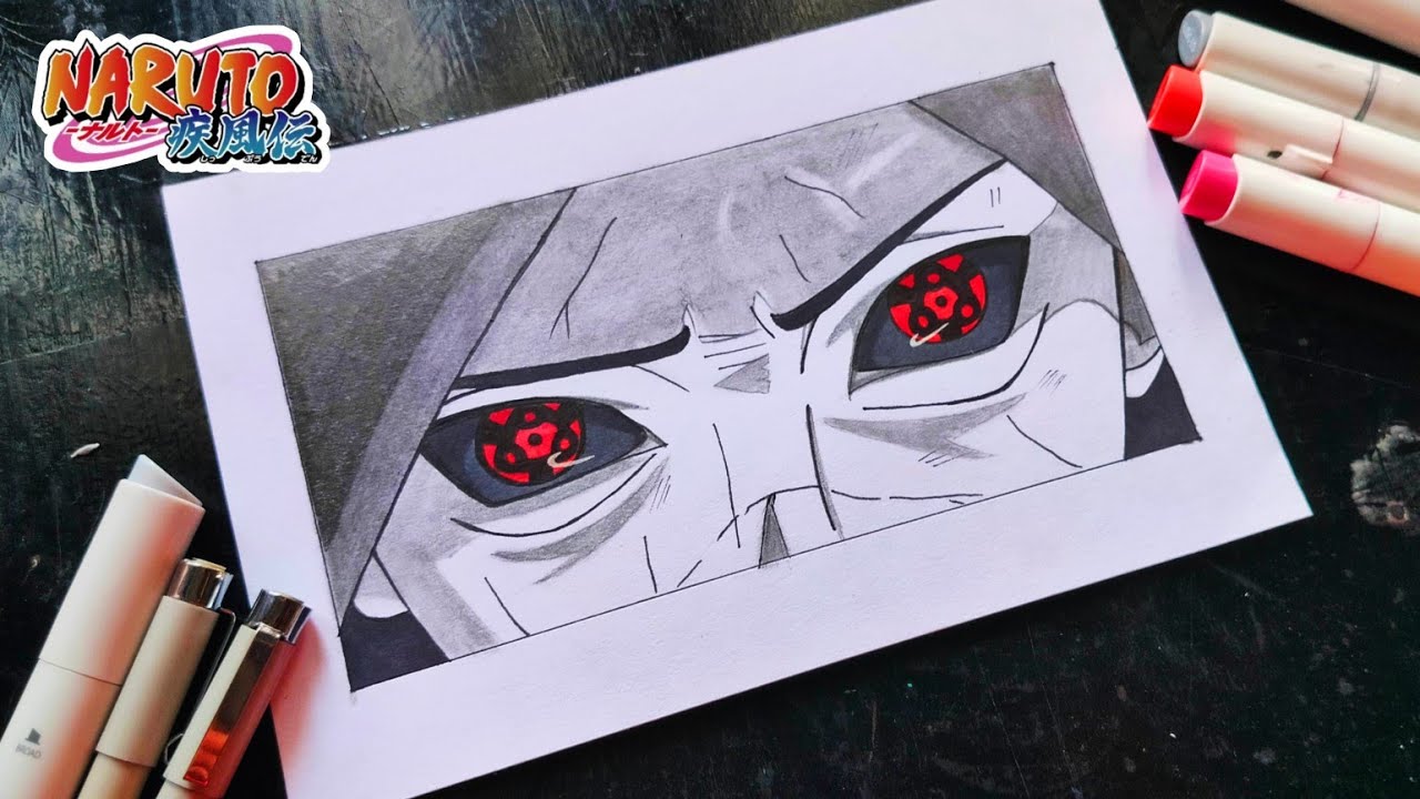 How To Draw Madara Eternal Mangekyou Sharingan From Naruto Shippuden ...