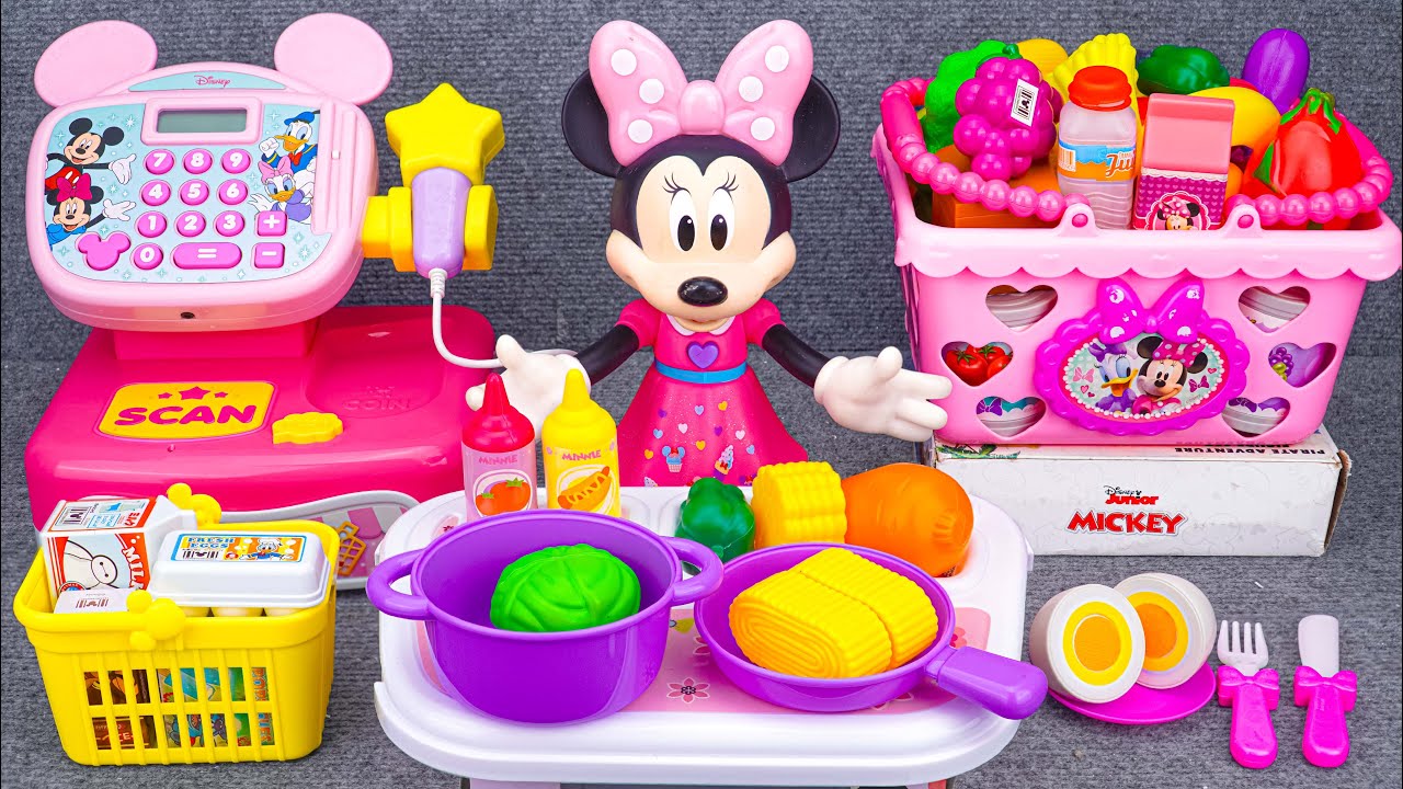 Satisfying with Unboxing Minnie Mouse Kitchen Cooking Collection ...