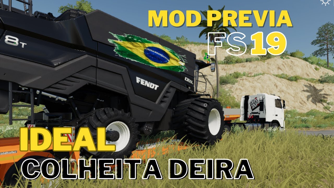 fs19 mod colheitadeira, ideal editada previa - YouTube
