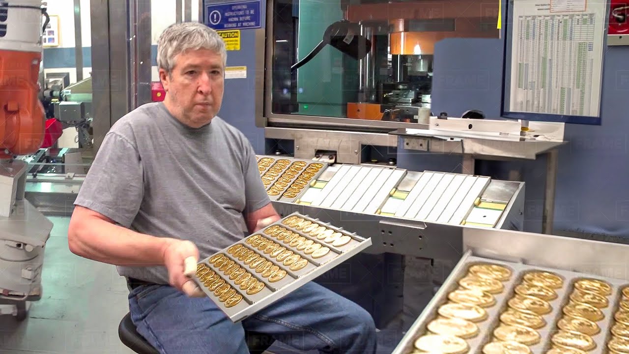 How they Produce Millions of Gold and Silver Coins in the US - YouTube