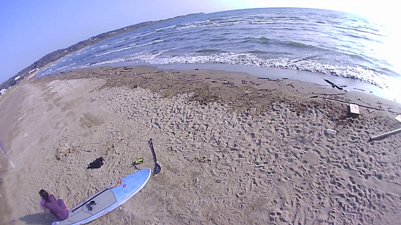 75mm 8.5mm Motor Whoop With SQ12 MOD Flight Test on the Beachi - YouTube