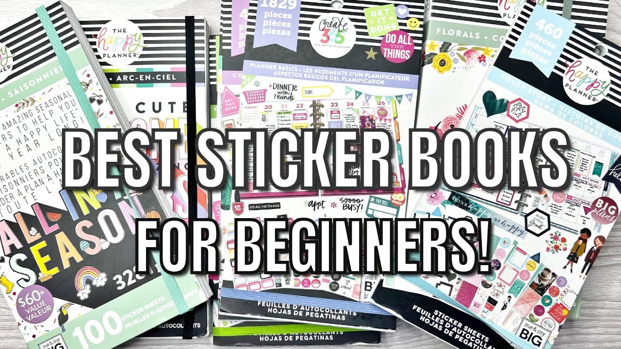 PLANNER BASICS PART 2 | BEST STICKERBOOKS FOR BEGINNERS | HAPPY PLANNER RACHELLE'S PLANS - YouTube