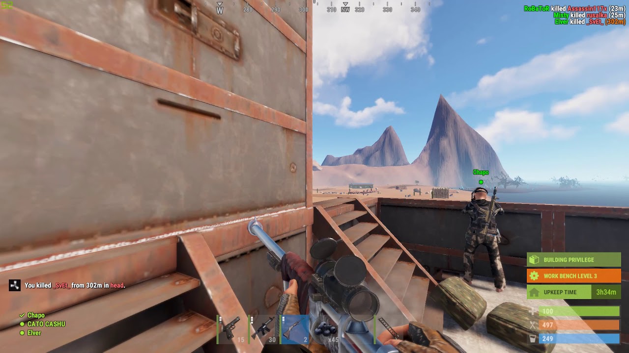 RUST | headshot 302m - YouTube