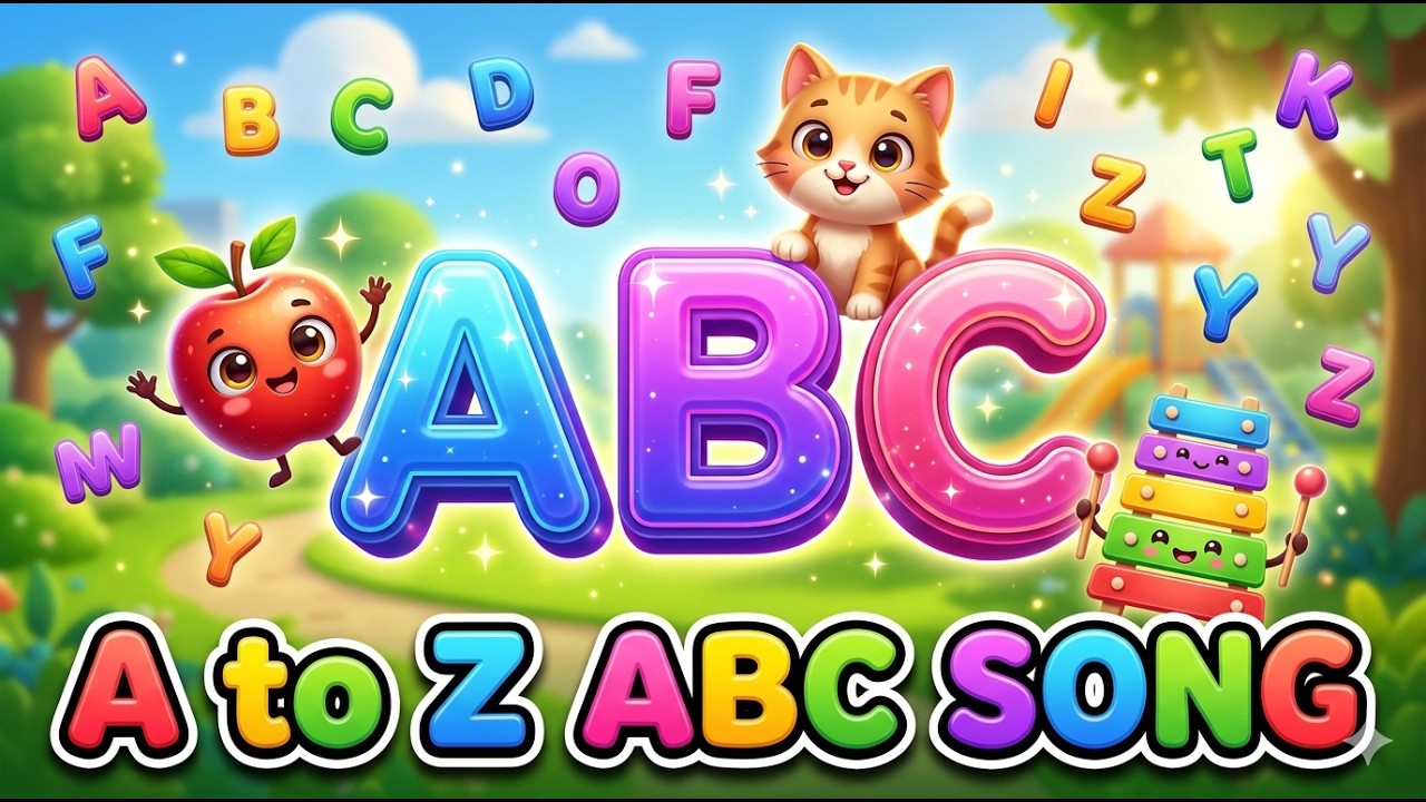 ABC Song for Kids 🎵 | Learn Alphabet with Cute Xylophone | A to Z Fun ...