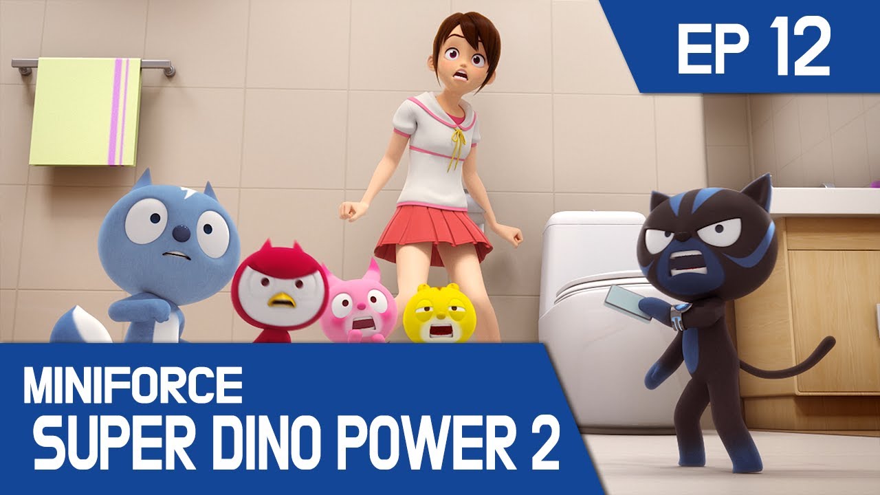 [KidsPang] MINIFORCE Super Dino Power2 Ep.12: Washing Machine Monster ...