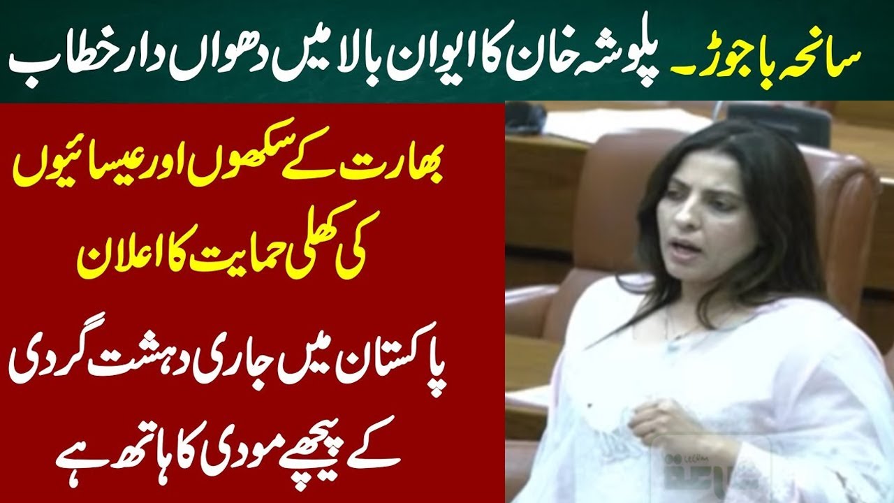 Bajwar Issue | PPP senator Palwasha Mohammad Zai Khan Emotional Speech In Senate Of Pakistan ...