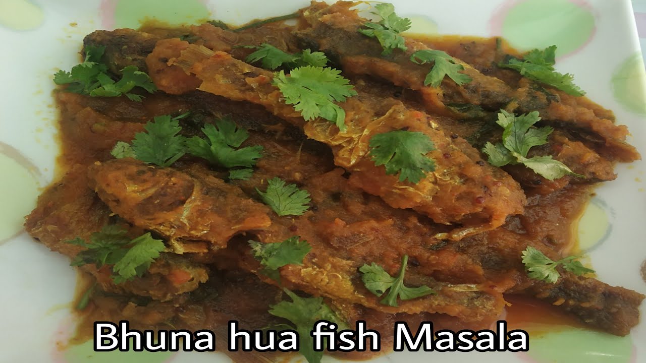 Fish Bhuna Masala recipe| Bengali style bhuna fish Masala| fish fry ...