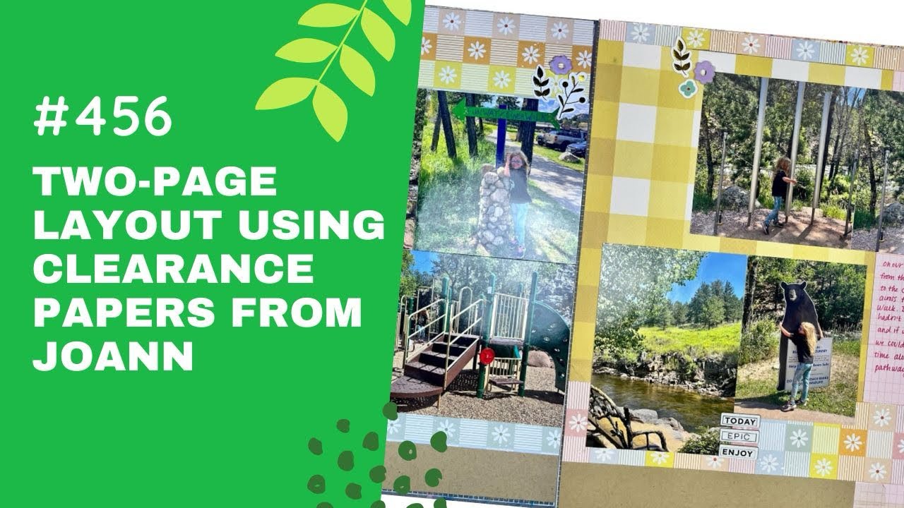 Two-Page Layout Using Clearance Paper from Joann - Process 456 - YouTube