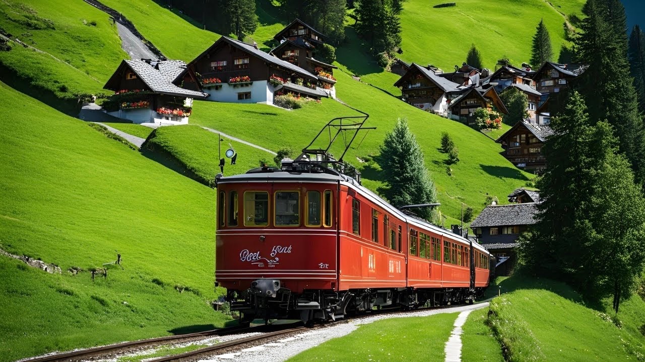 Best Scenic Train Ride In Switzerland🇨🇭Jungfrau Region _ Grindelwald ...