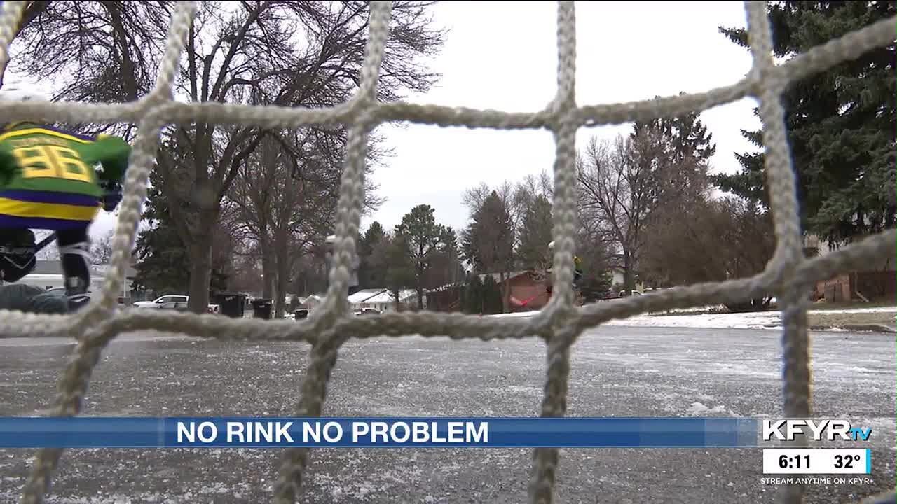 Same game, different rink: kids practice hockey in the streets - YouTube