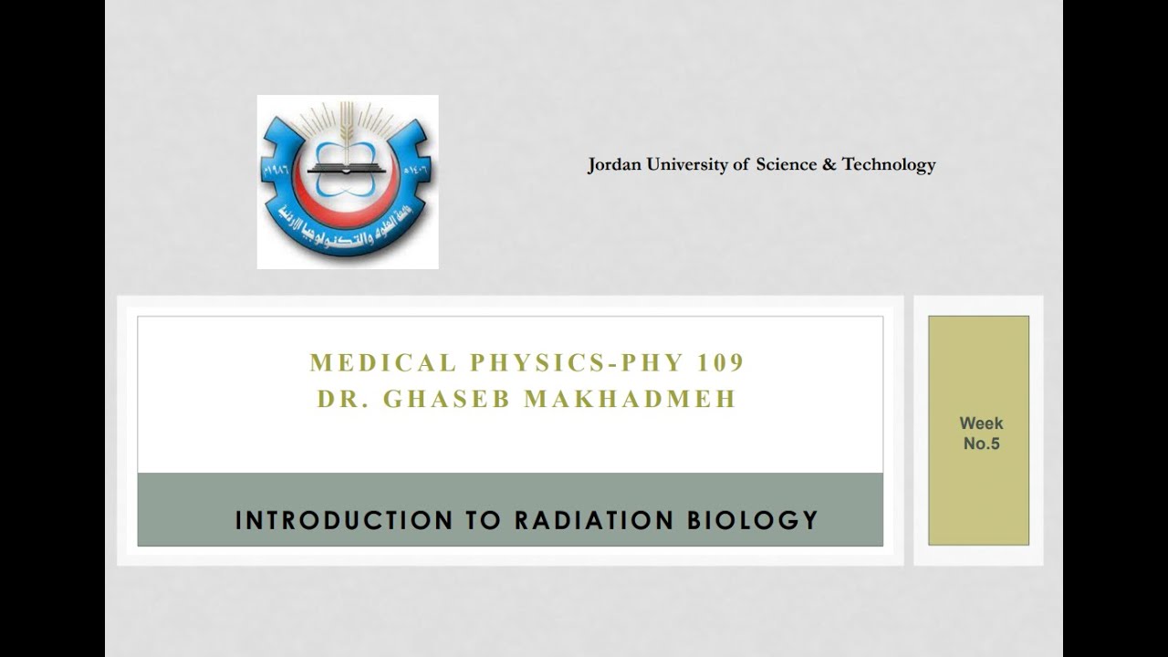 Medical physics 109 chapter 4 - YouTube