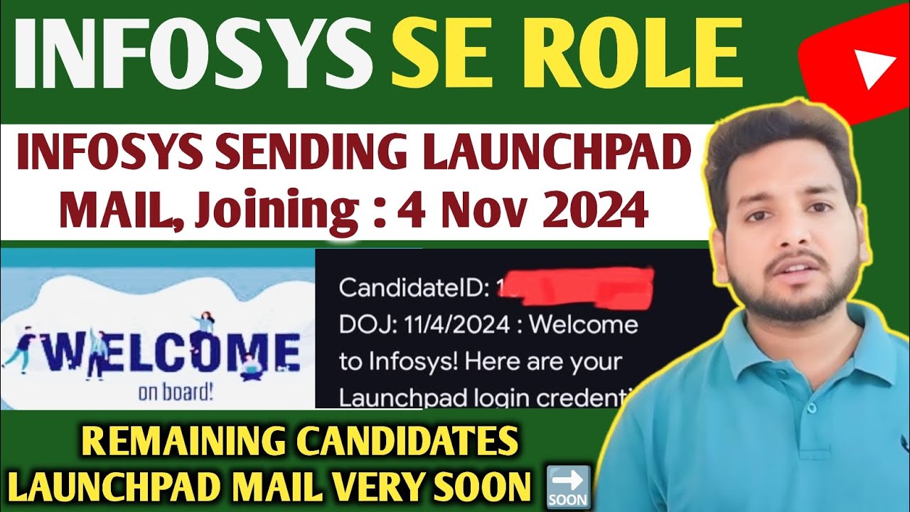 Infosys Start Sending Launchpad Mail | 4 Nov 2024 | Onboarding Update ...