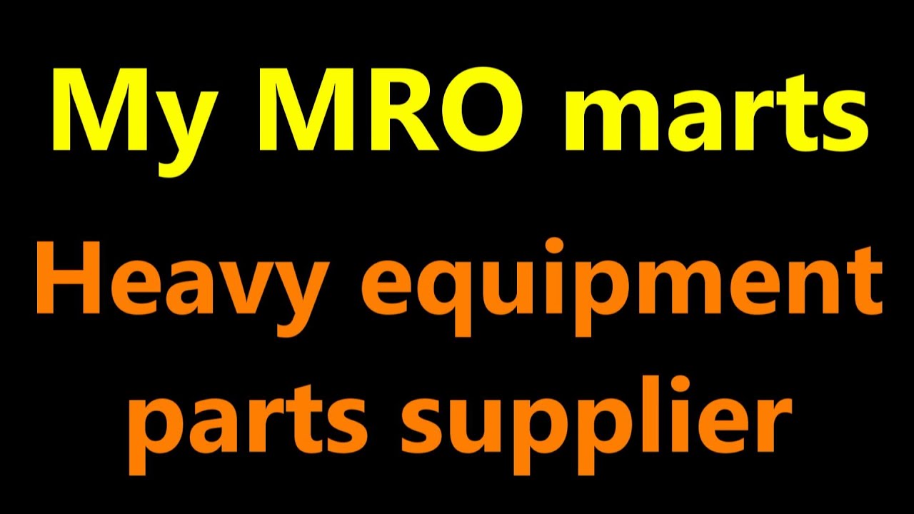 My MRO marts equipment parts review - YouTube