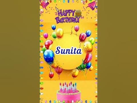 Sunita Happy birthday -birthday wishes with names #shorts #birthday #happybirthday - YouTube