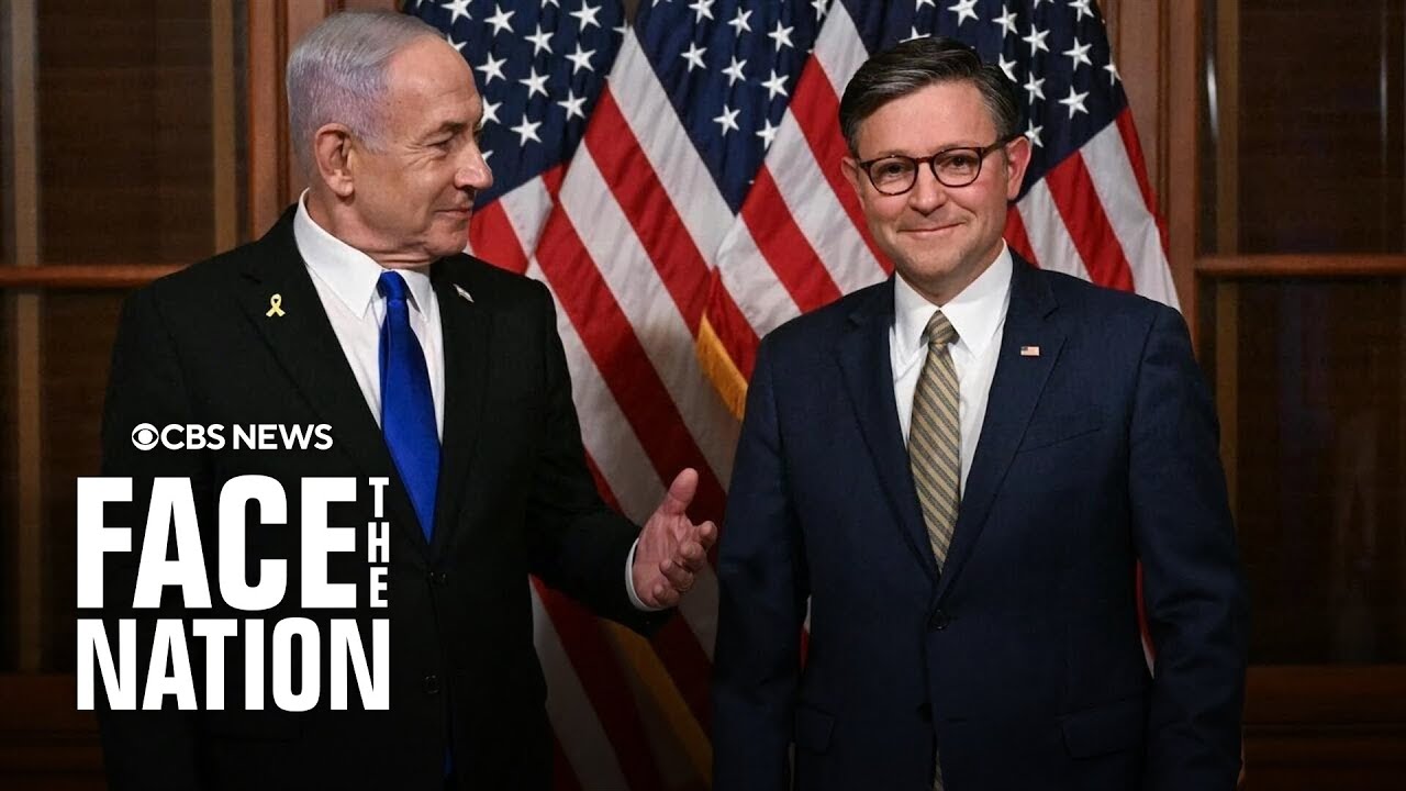House Speaker Mike Johnson and Israeli's Netanyahu meet - YouTube