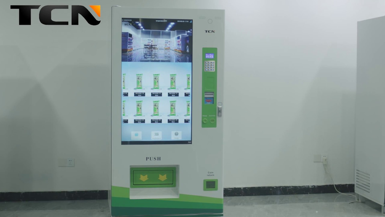 TCN touch screen vending machine - YouTube