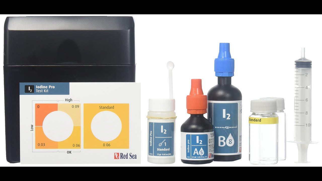 Test YODO / IODINE (I2) RedSea - YouTube