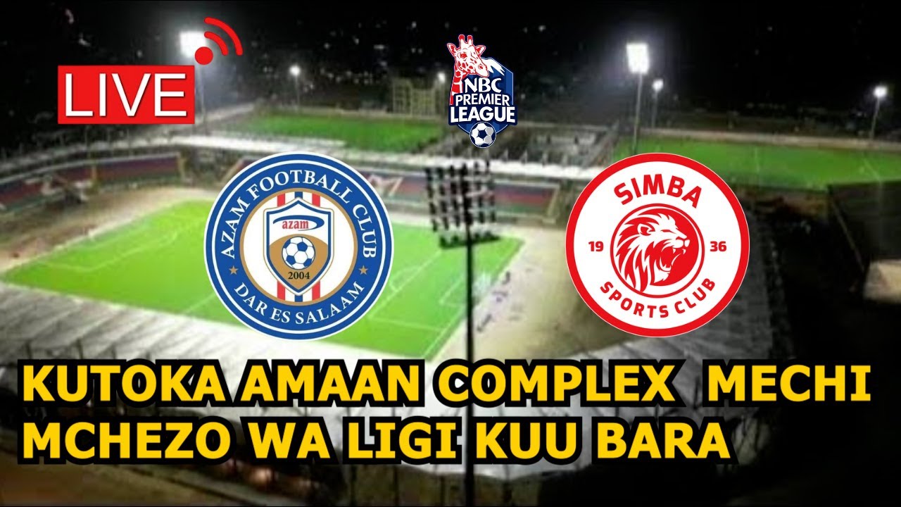 #live: MATCH KUTOKA NEW AMANI COMPLEX ZANZIBAR TAAMZ GOLI LA ATEBA HALF ...
