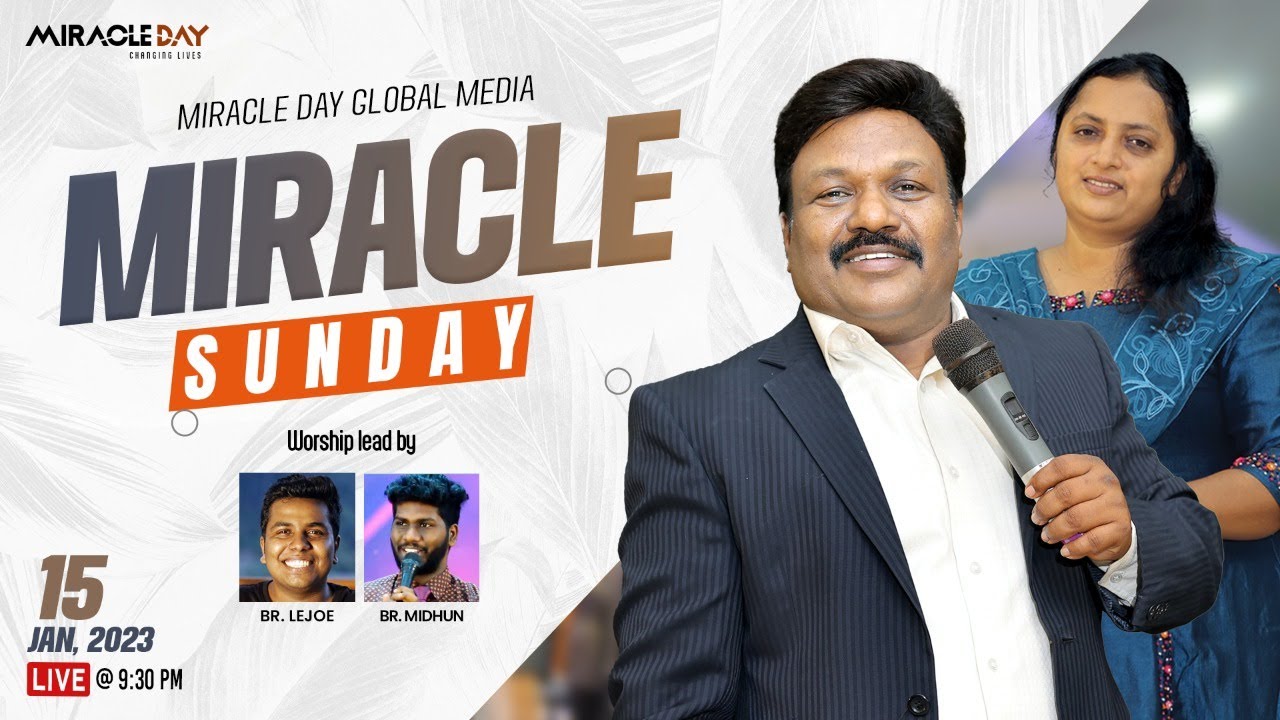 "Miracle Sunday" | Fasting Prayer~Sunday Service //15th January 2023 ...