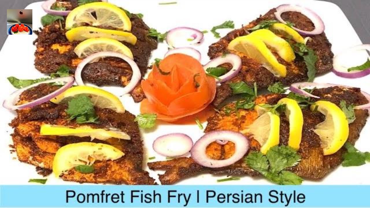 Pomfret Fish Fry Recipe | Persian Style | How To Make Pomfret Fish Fry | By Uzma Delicious Food ...