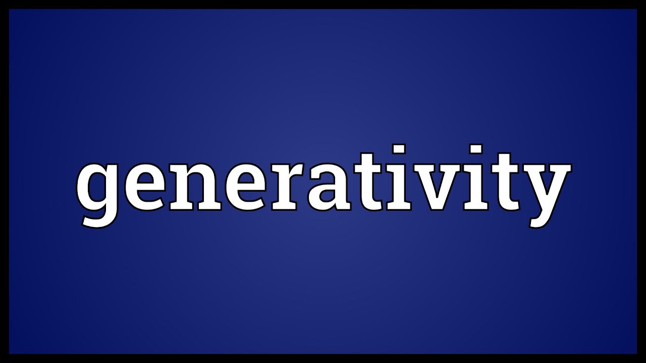 Generativity Meaning - YouTube