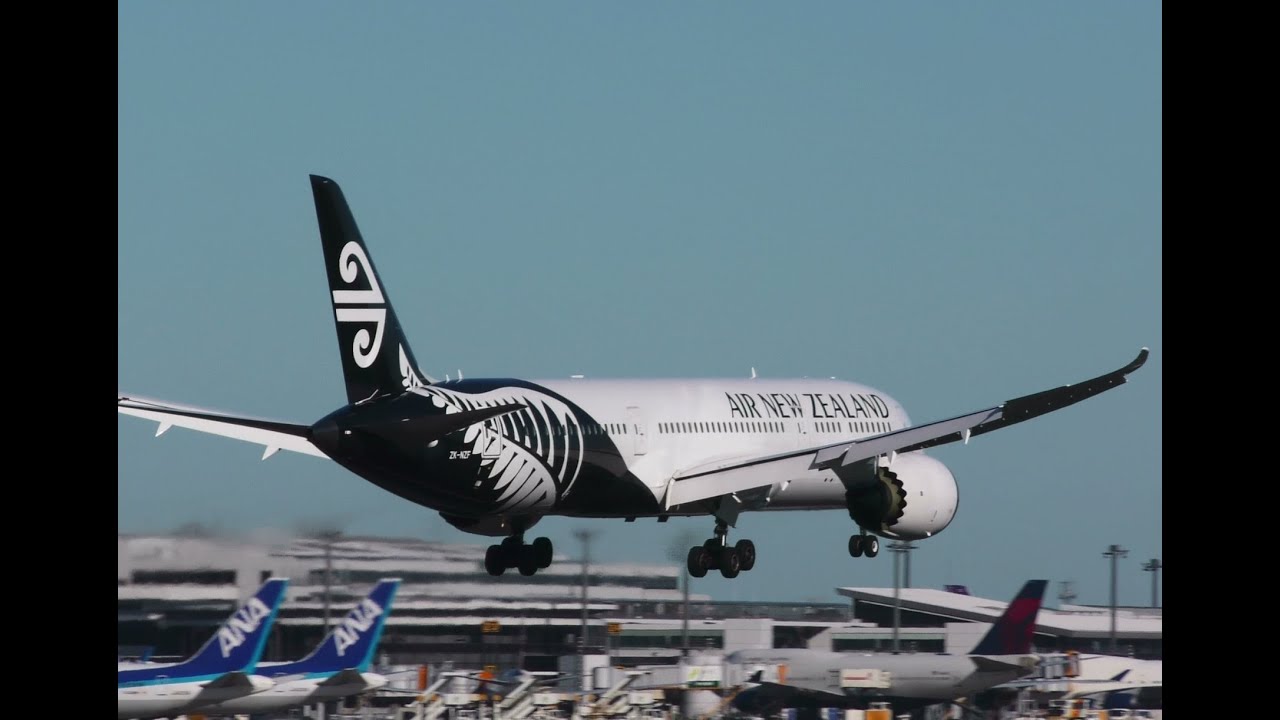 4K]Panasonic HC-X1000☆Boeing 787-9 Dreamliner☆Landing☆Narita RWY16R成田空港 ...